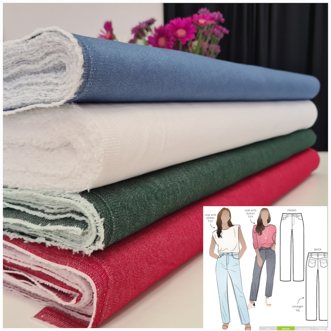 Stretch Denim Fabric: Cotton, Polyester, Elastane Blend/stretch Jeans ...