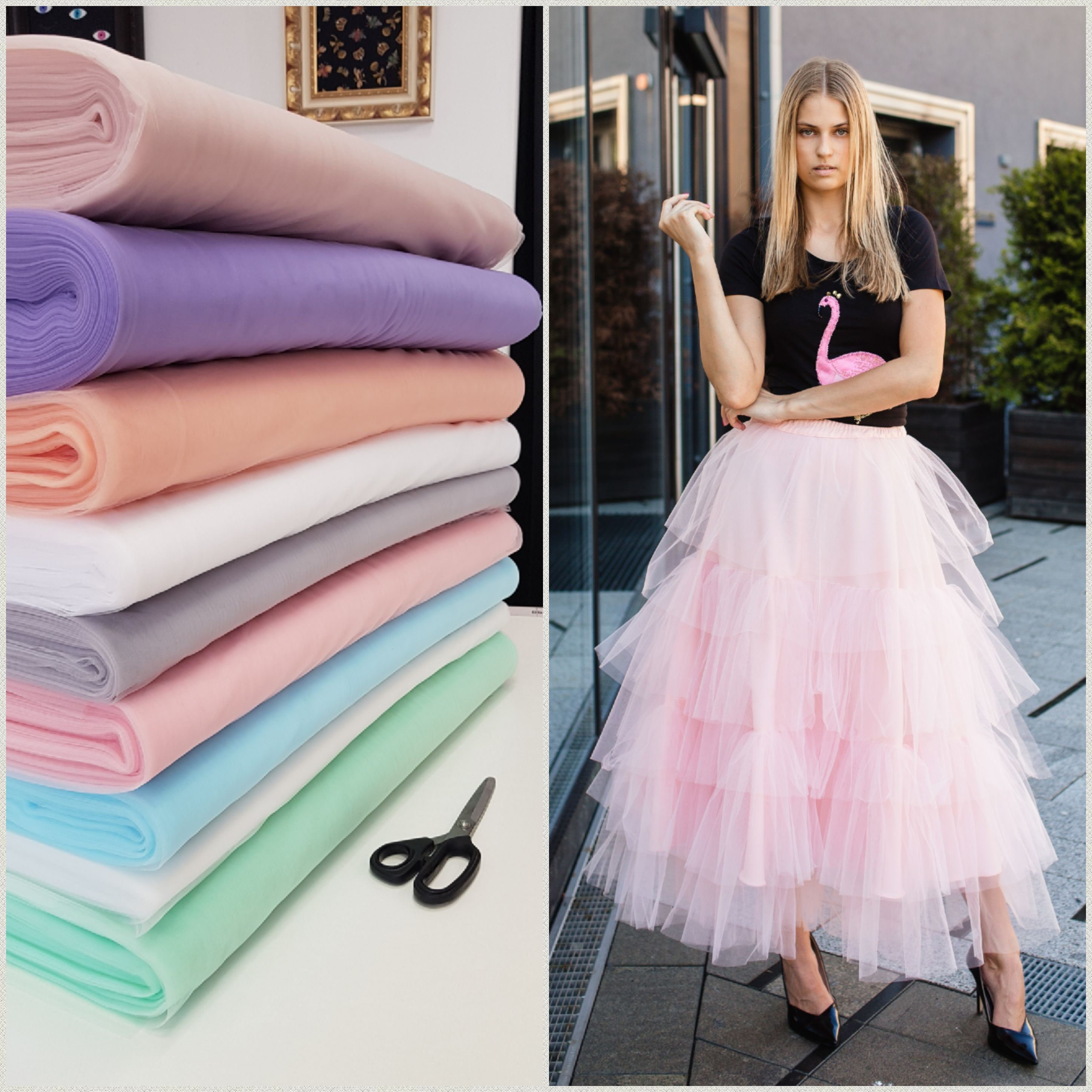 Soft Tulle / Tulle Skirt Sewing/ Tutu Skirt / Fabric By/ Tulle for ...