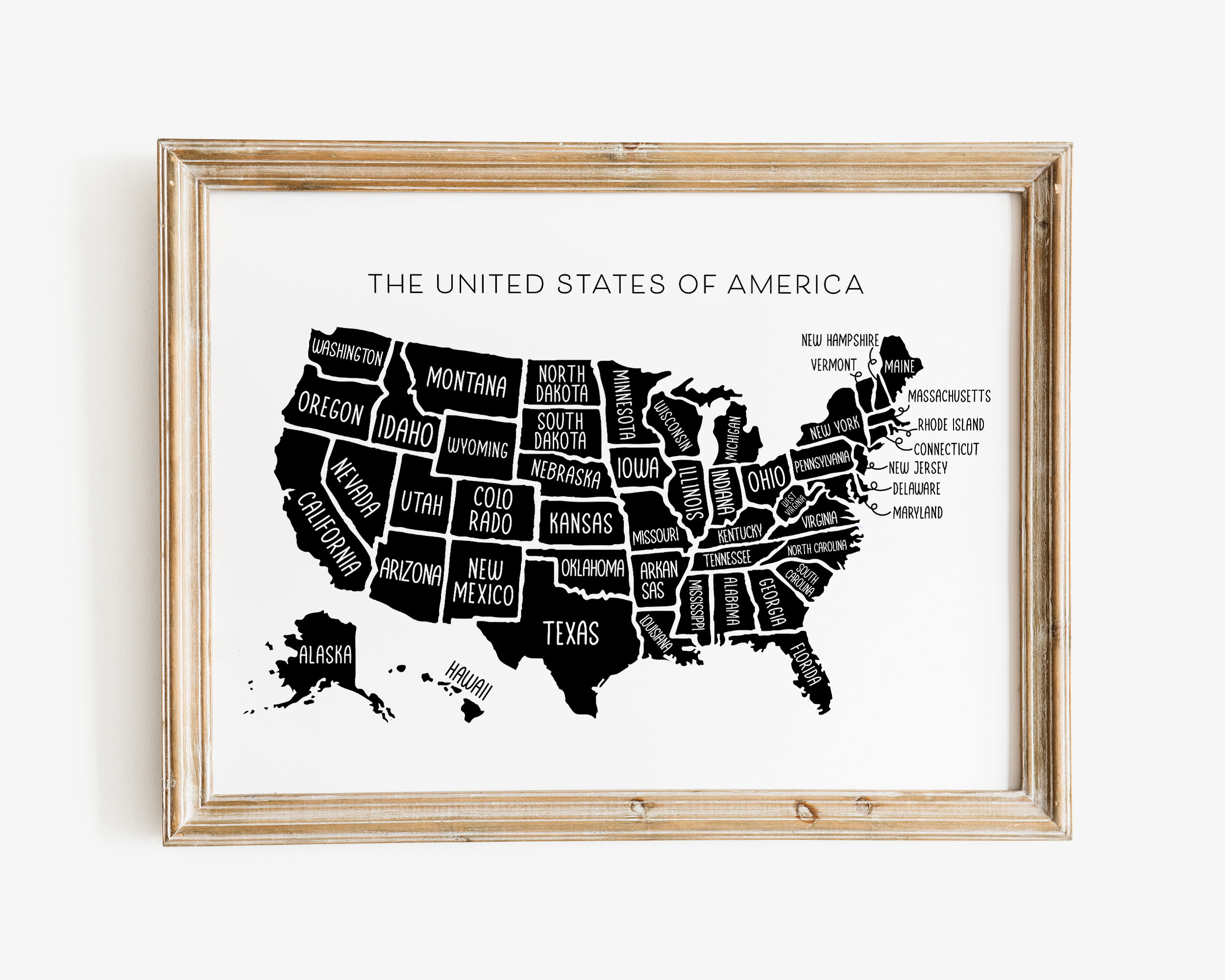 Large United States of America Map USA Map Wall Art for School ...