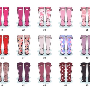 Printable Family Welly Boots, Custom Wellies Picture, Personalized ...