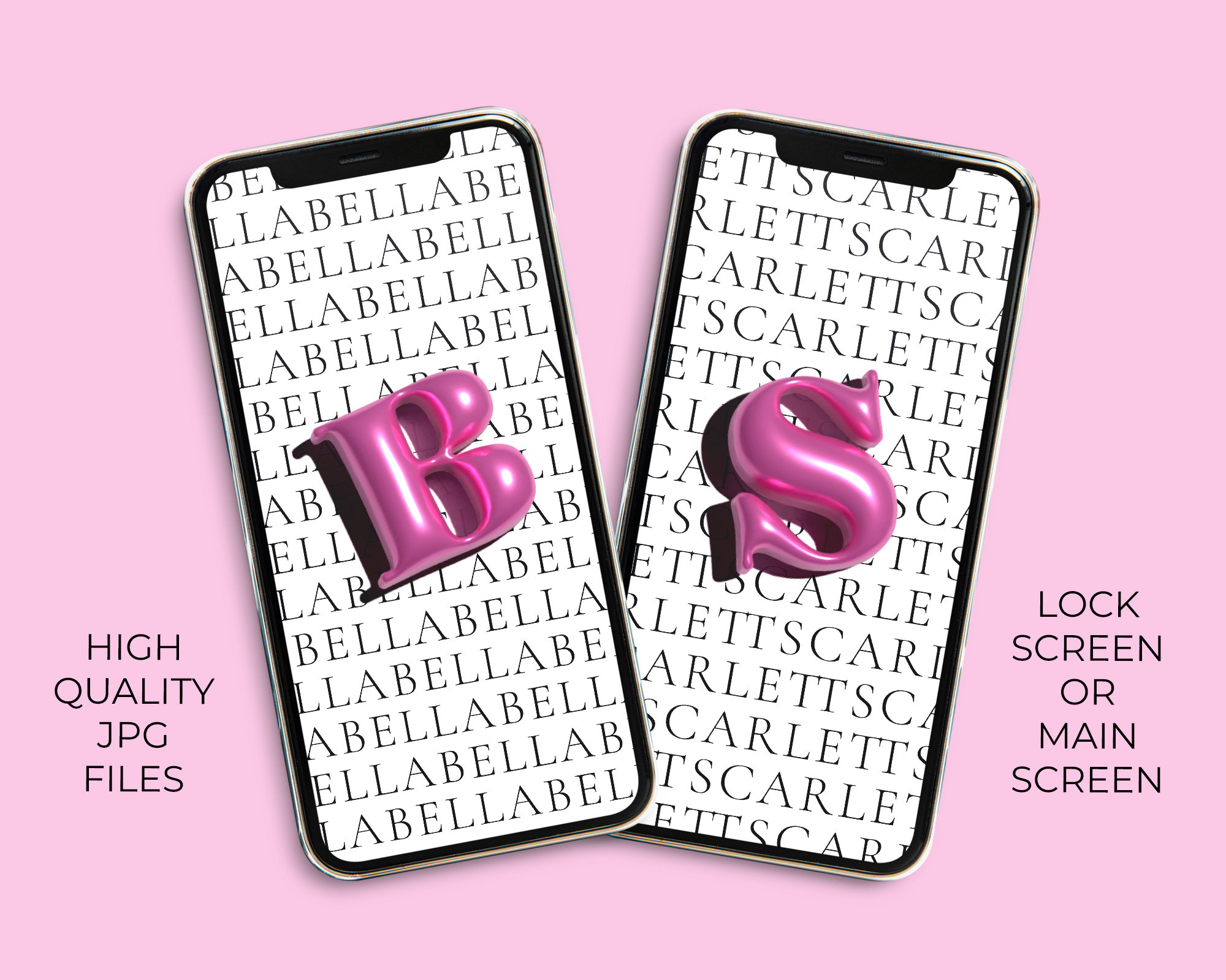 Custom 3D Phone Wallpaper Inflated iPhone Personalized Name Mobile ...