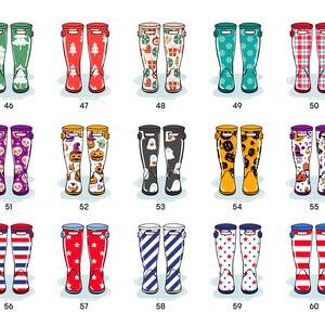 Printable Family Welly Boots, Custom Wellies Picture, Personalized ...