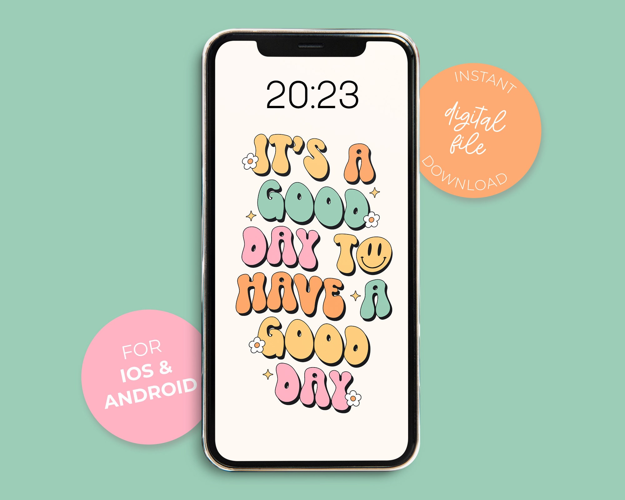 Groovy Phone Wallpaper Mobile Phone Lock Screen Retro iPhone Wallpaper ...