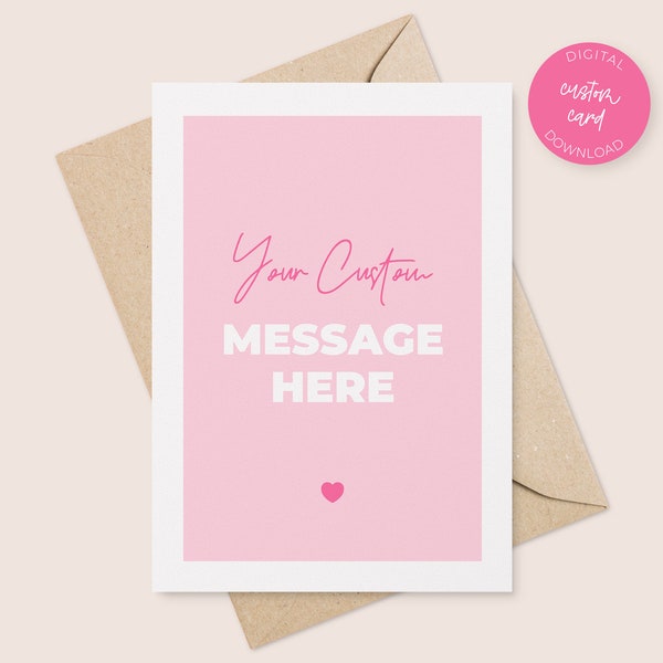 Custom Message Cards - Etsy
