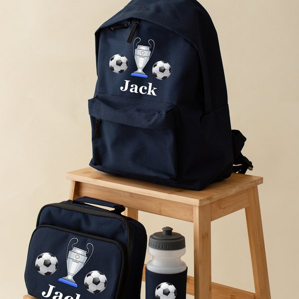 Boys Soccer Bag and Water Bottle - Etsy