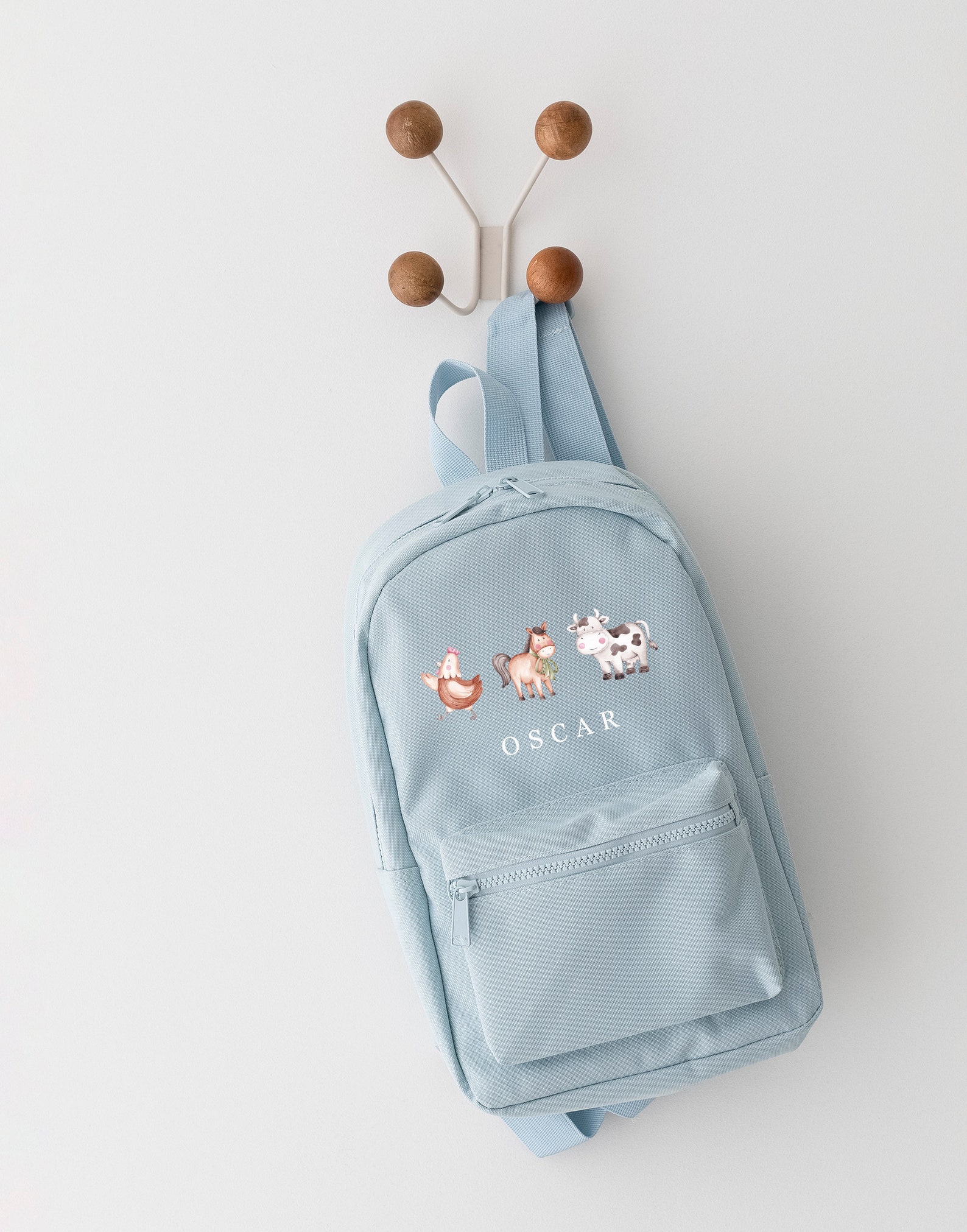 Personalised Rucksack, Farm Animals Backpack, School Bag, Toddlers ...