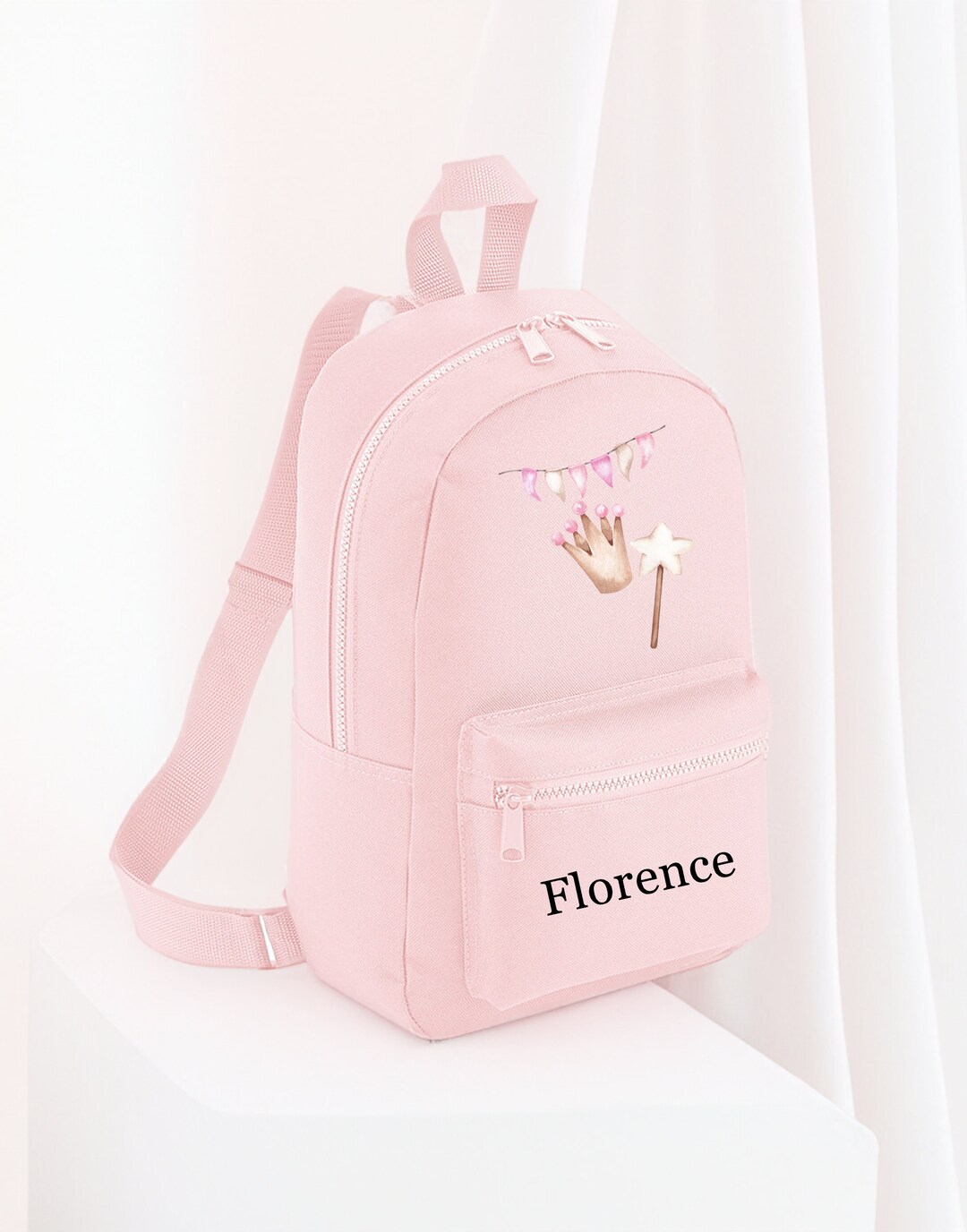 Personalised Rucksack, Princess Crown Backpack, School Bag, Toddlers ...