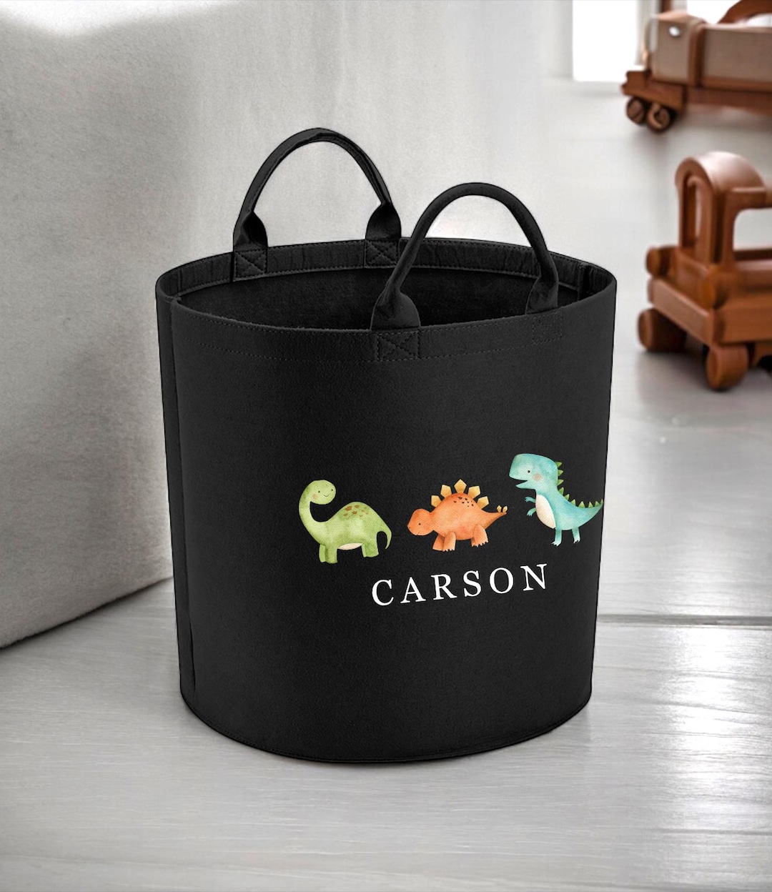 Personalised Dinosaurs Children's Storage , Toy Tub, Storage Basket ...