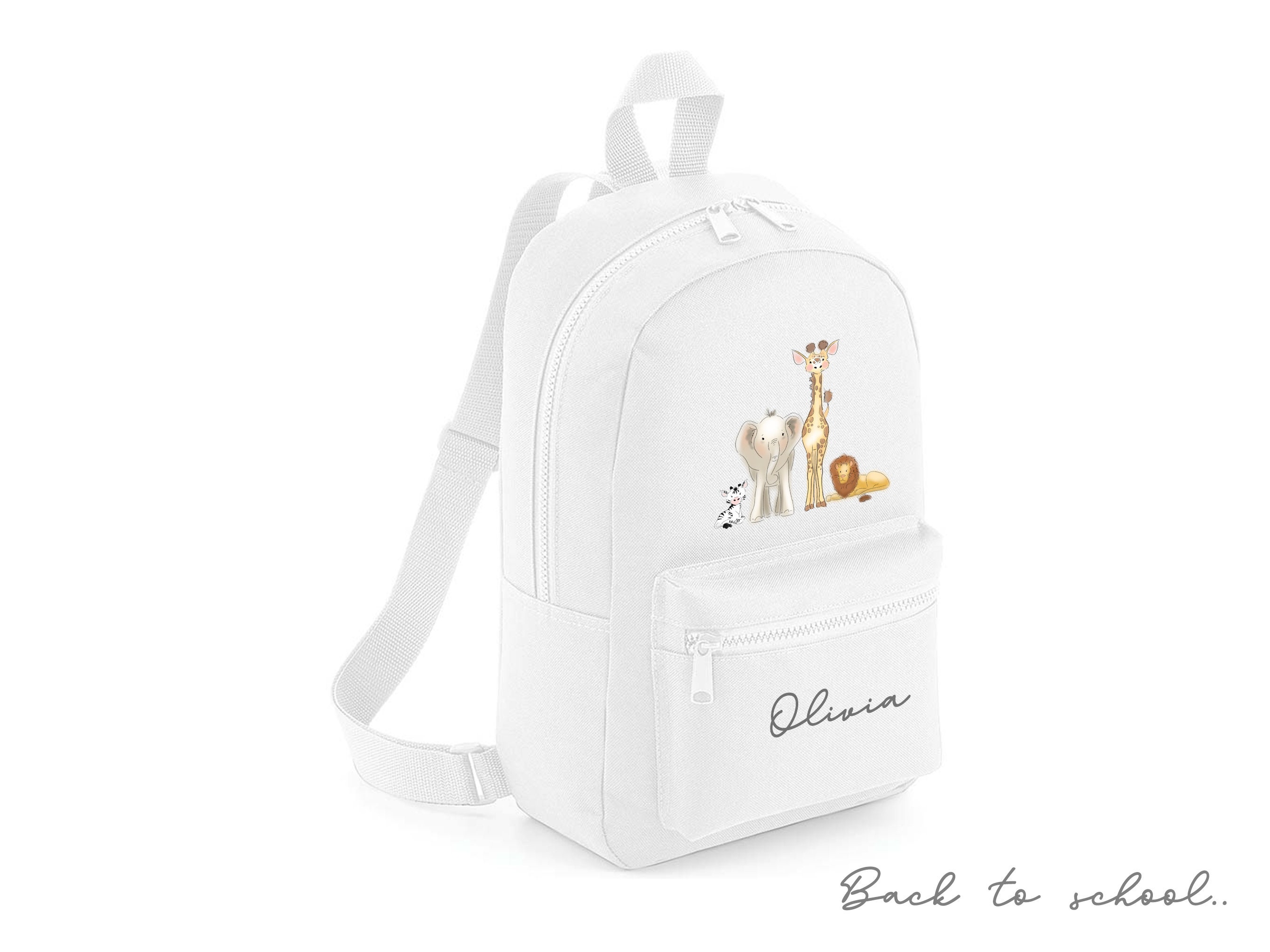 Personalised Backpack Rucksack Safari School Bag Toddlers - Etsy UK