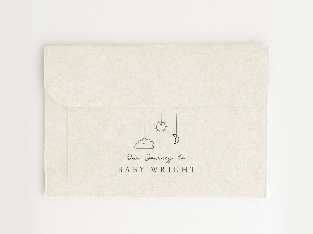 Personalised Baby Journey Document Folder - Pregnancy Notes New Baby ...