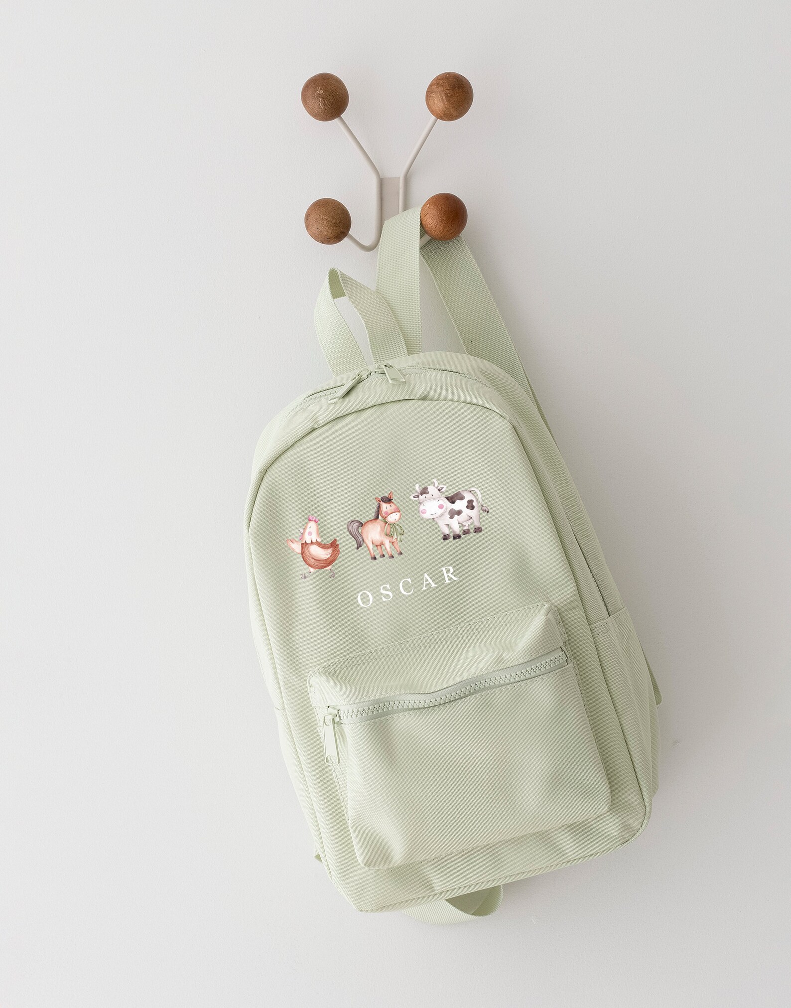 Personalised Rucksack, Farm Animals Backpack, School Bag, Toddlers ...