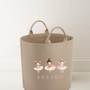 Personalised Ballet Children's Storage , Toy Tub, Storage Basket, Toy ...
