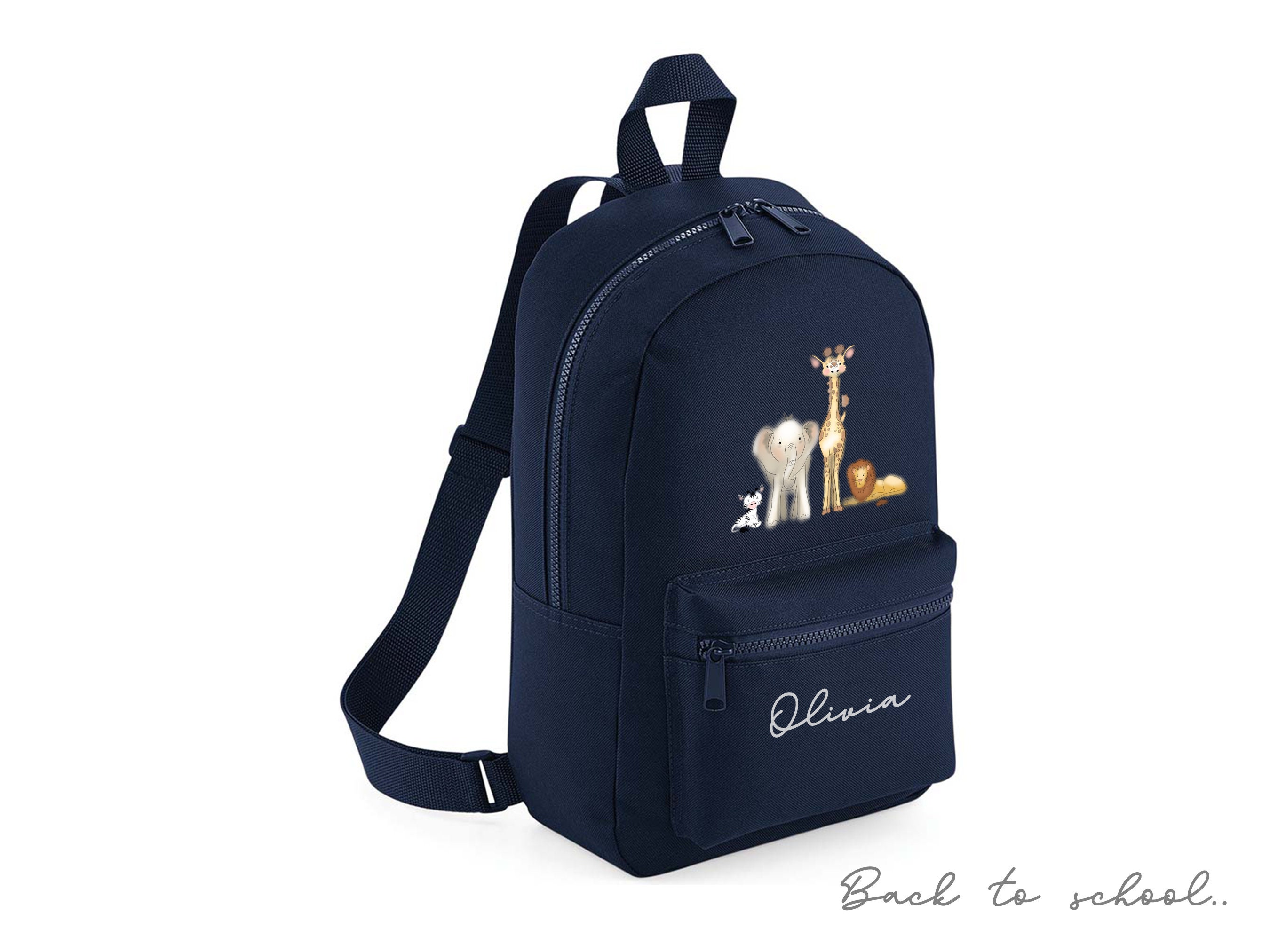 Personalised Backpack Rucksack Safari School Bag Toddlers - Etsy UK