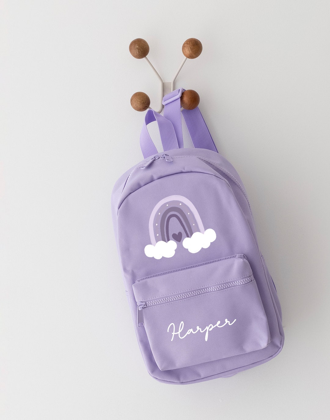 Personalised Rucksack, Rainbow Backpack, School Bag, Toddlers Rucksack ...
