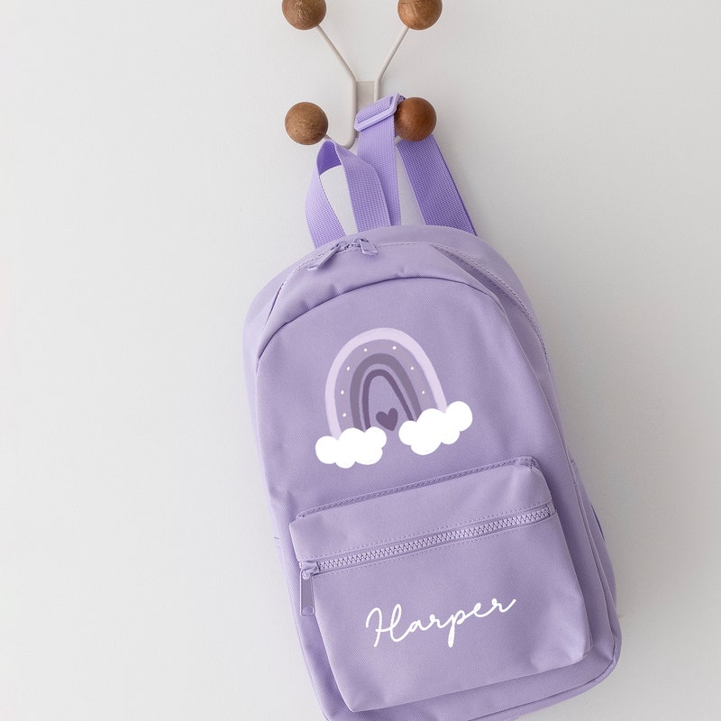 Purple School Backpack - Etsy