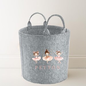 Personalised Ballet Children's Storage , Toy Tub, Storage Basket, Toy ...