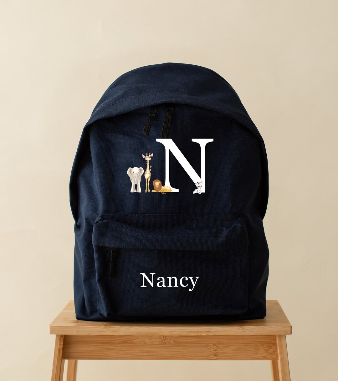 Personalised Safari Backpack, Safari Animals Rucksack, School Bag ...