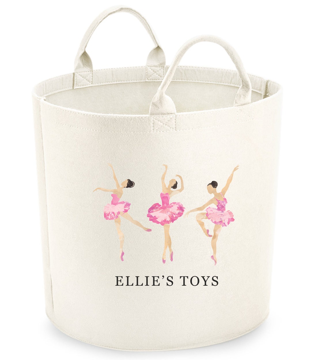 Personalised Ballerina Children's Storage , Toy Tub, Storage Basket ...