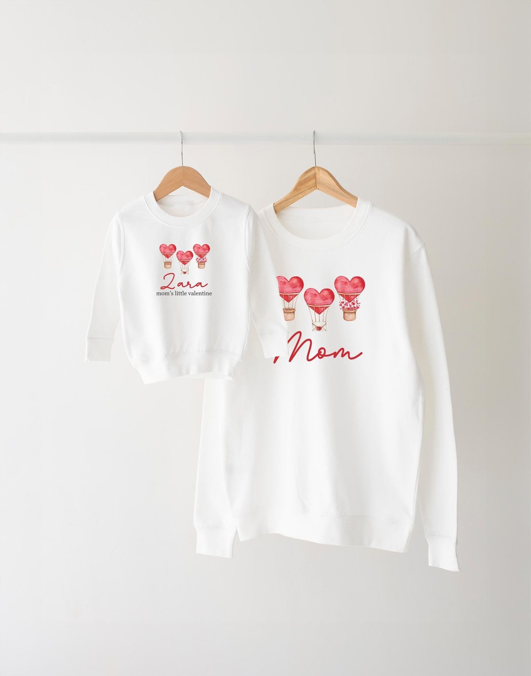 Personalised Family Matching Valentine Sweatshirt Jumper Matching ...