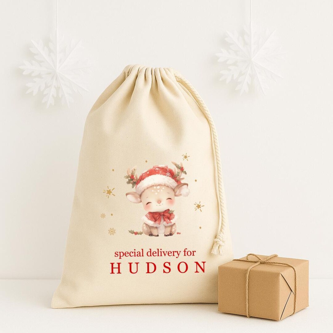 Personalised Kids Christmas Sack | Santa Gift Bag With Name | Christmas ...