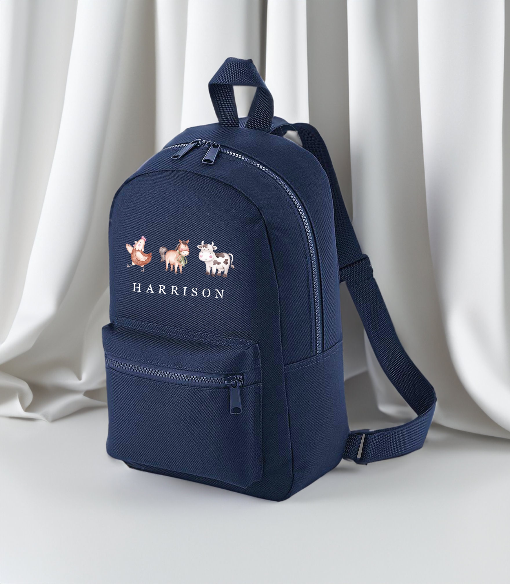 Personalised Rucksack, Farm Animals Backpack, School Bag, Toddlers ...