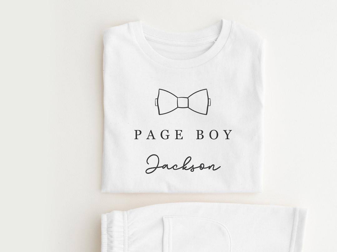 Page Boy Outfit Personalised Page Boy Gift Name Date Pageboy Shorts Set ...