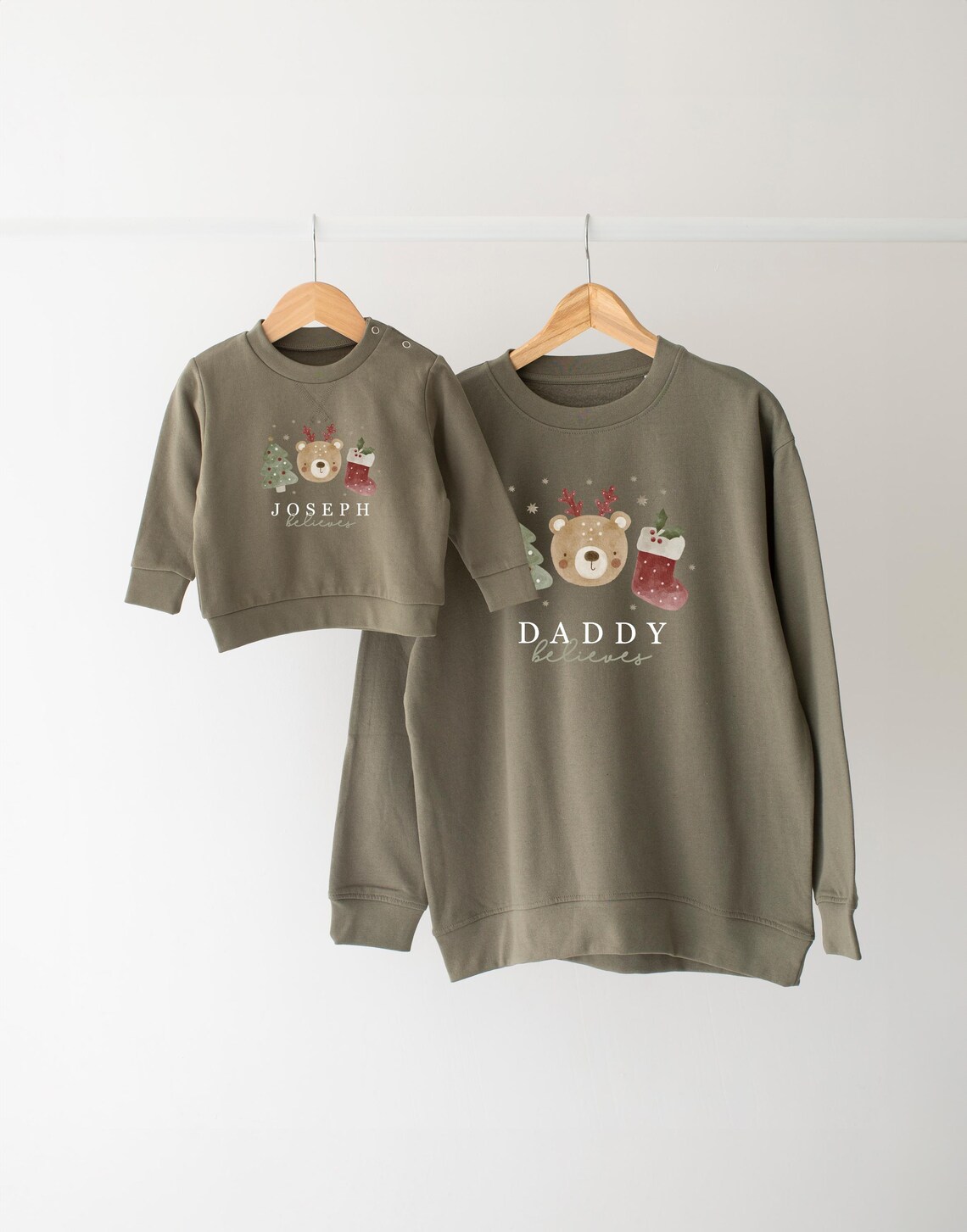 Personalised Family Matching Christmas Jumper Matching Christmas ...