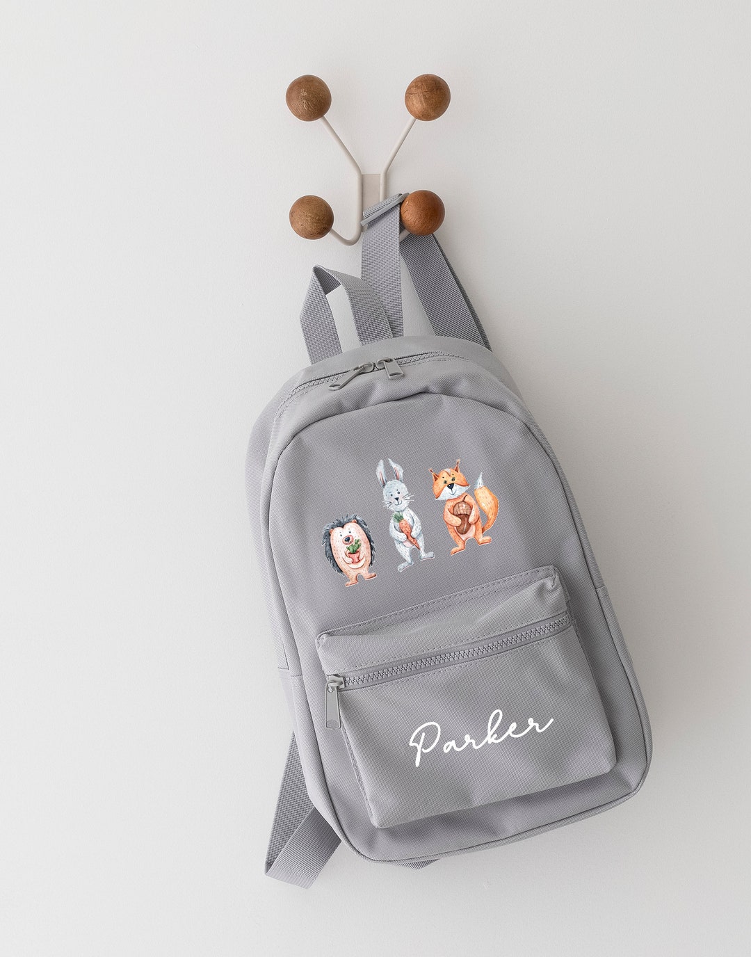 Personalised Woodland Animals Backpack, School Bag, Toddlers Rucksack ...
