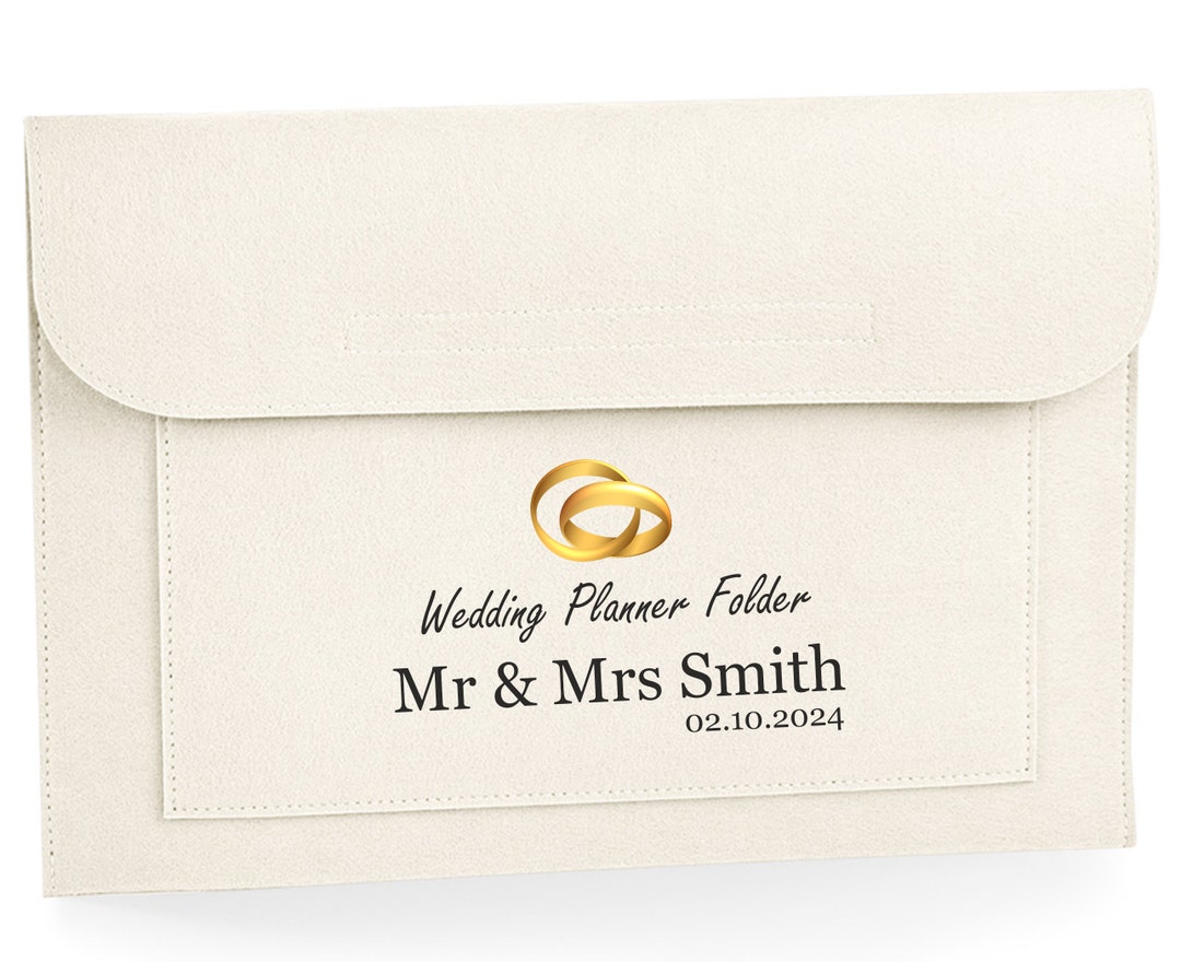 Personalised Wedding Day Journey Document Folder - Married Life Notes ...
