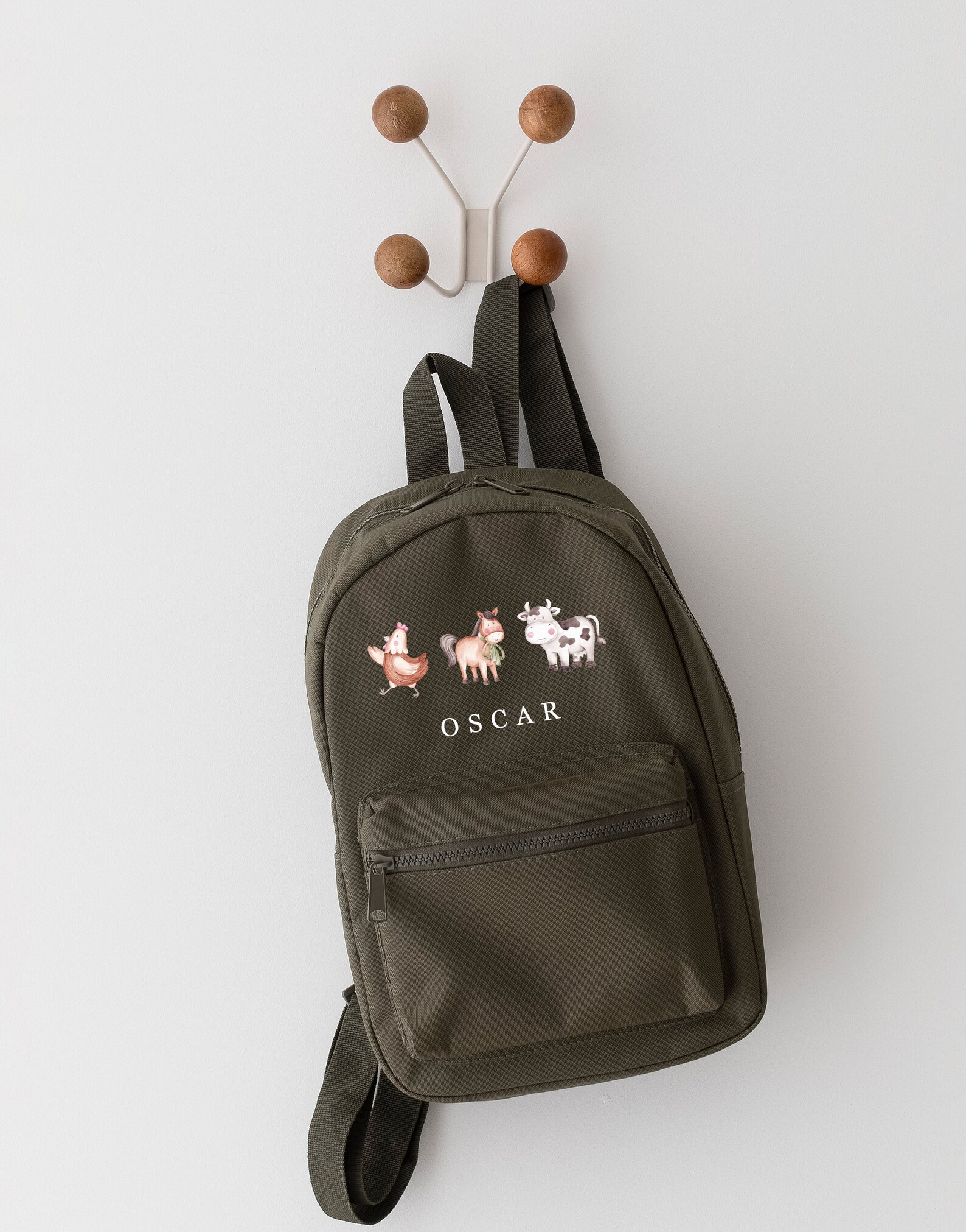 Personalised Rucksack, Farm Animals Backpack, School Bag, Toddlers ...