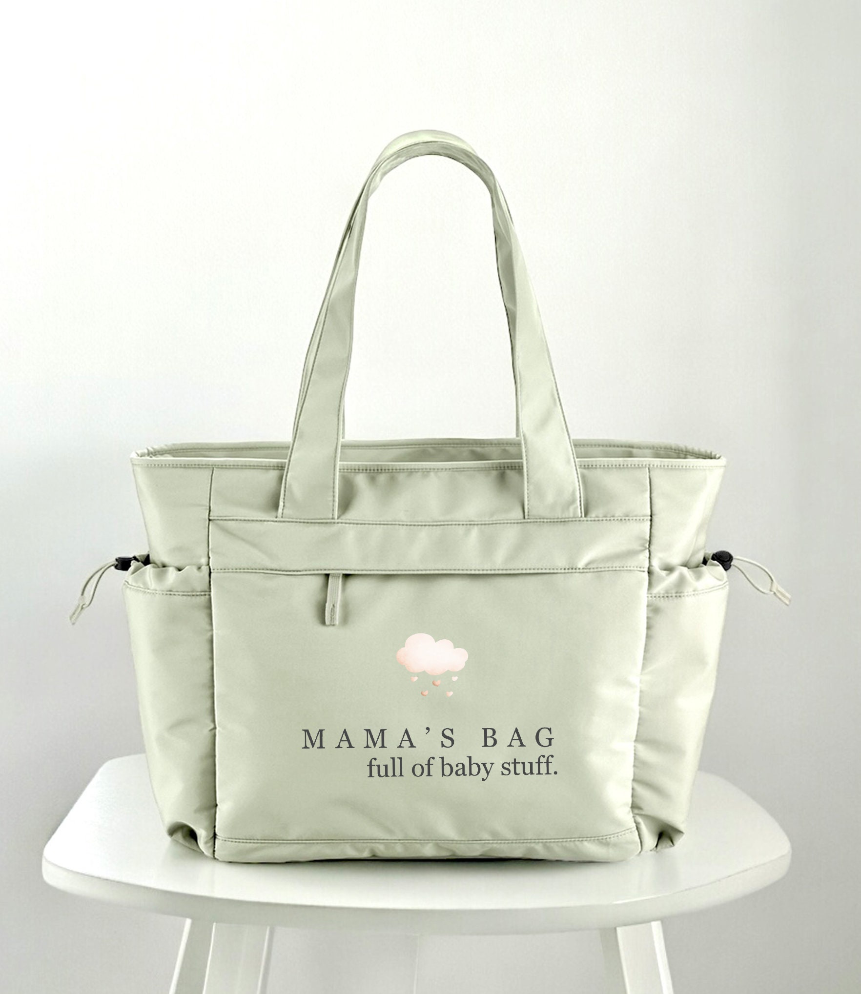 Personalised Mama's Bag, Hospital Bag, Backpack, Baby Organiser, Soft ...