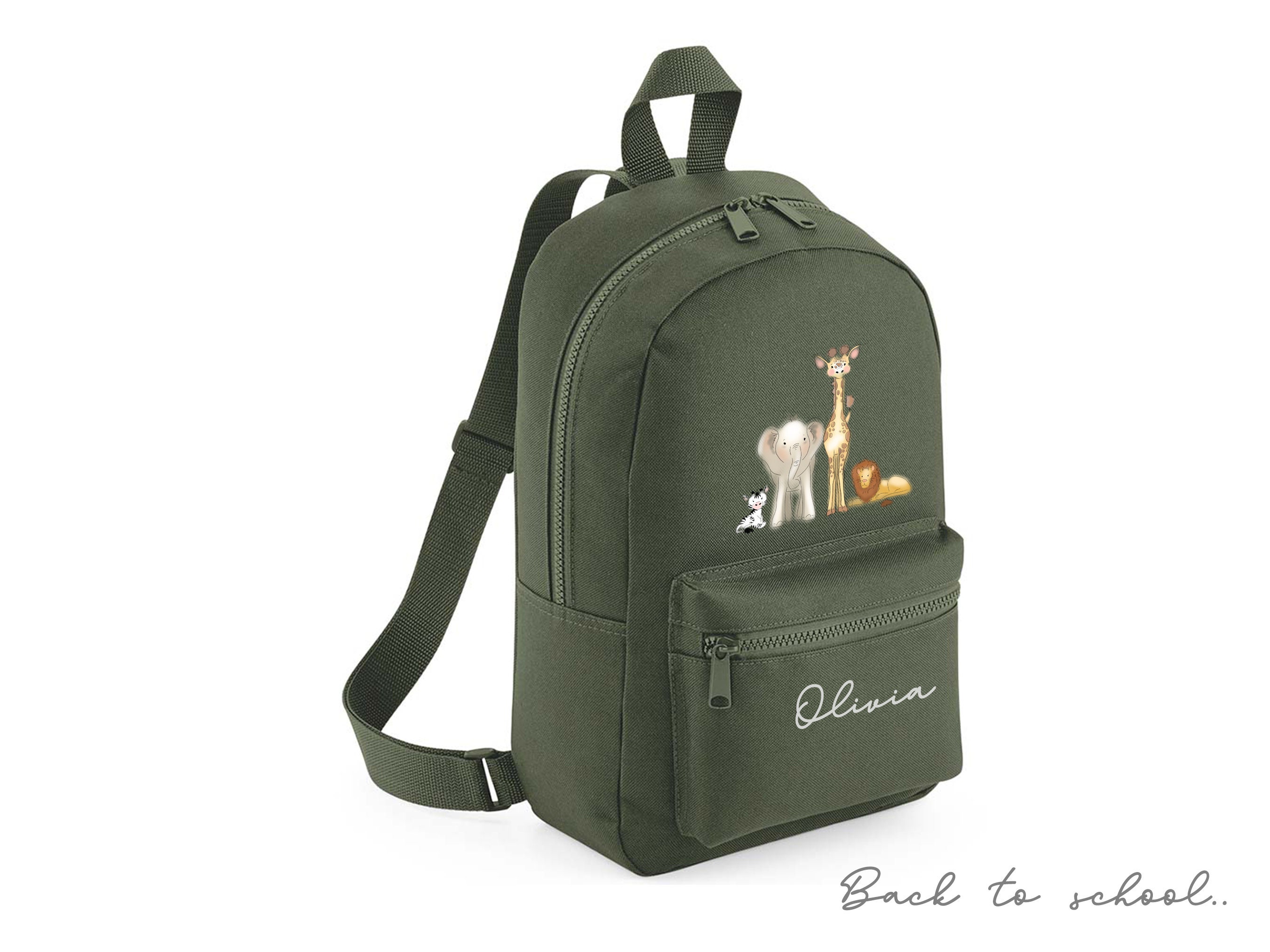 Personalised Backpack Rucksack Safari School Bag Toddlers - Etsy UK