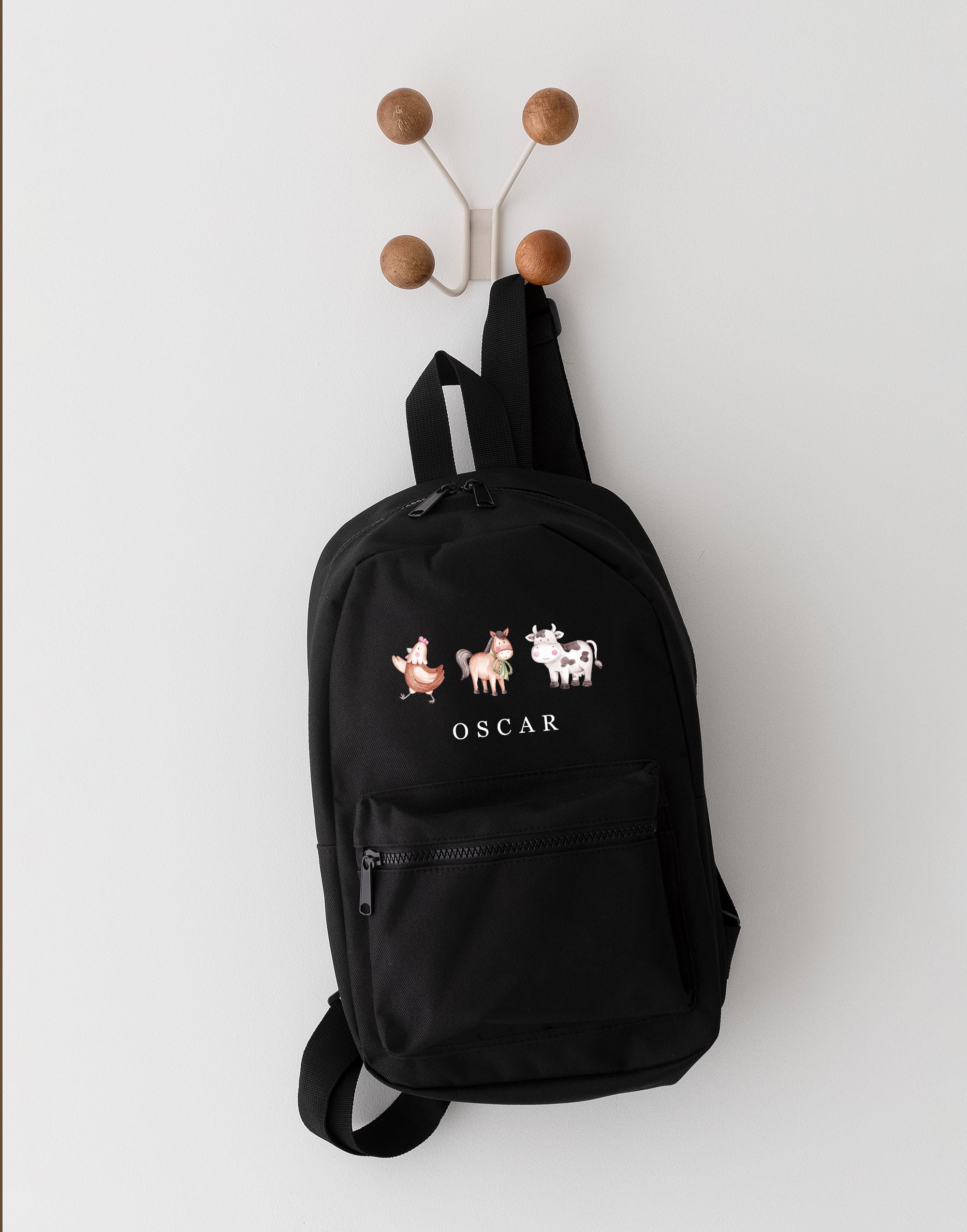Personalised Rucksack, Farm Animals Backpack, School Bag, Toddlers ...