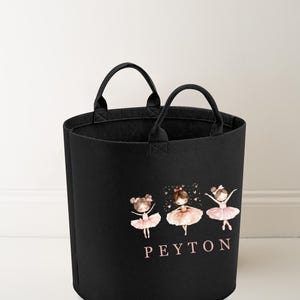 Personalised Ballet Children's Storage , Toy Tub, Storage Basket, Toy ...