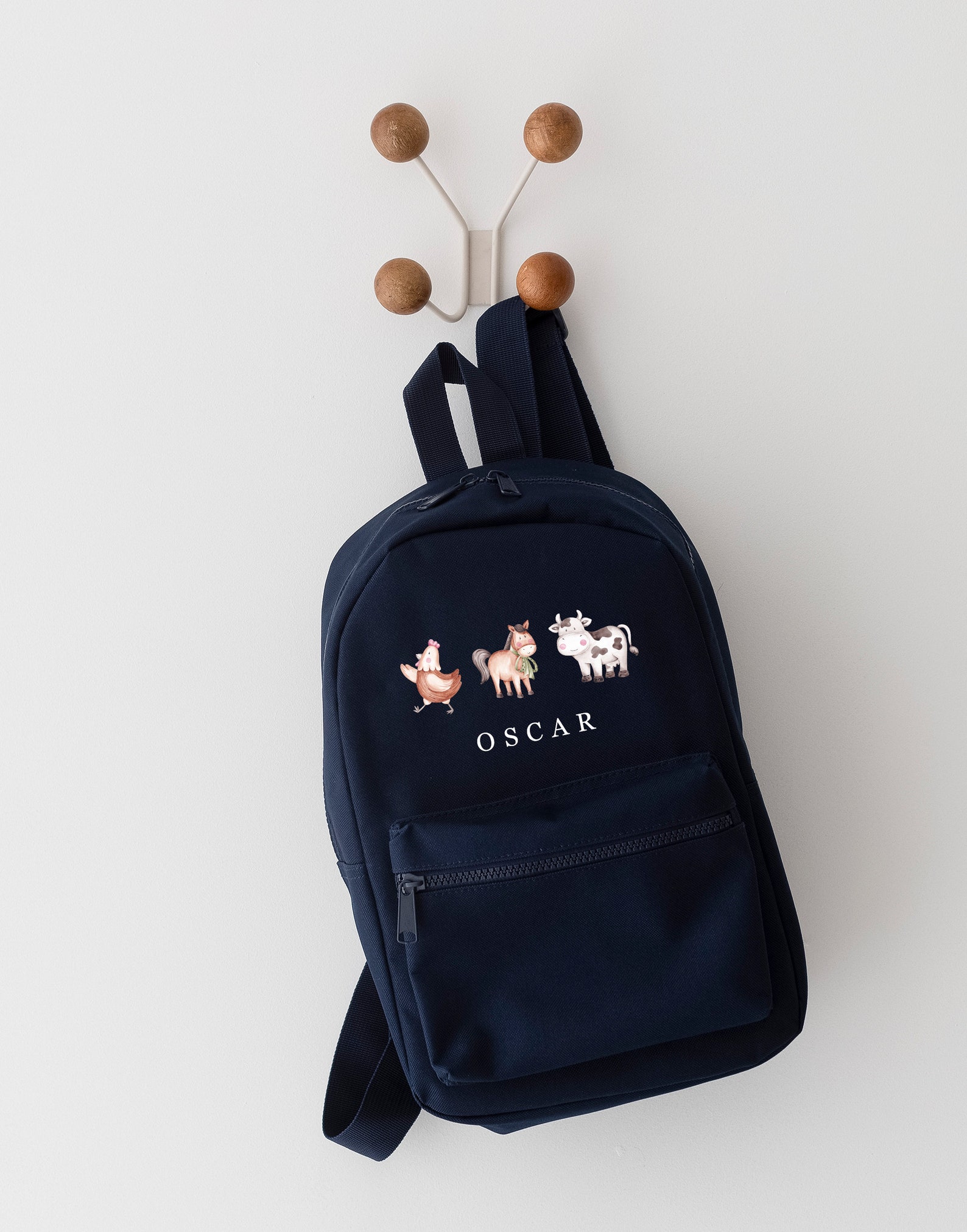 Personalised Rucksack, Farm Animals Backpack, School Bag, Toddlers ...