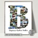 Letter Photo Collage-initial Collage-any Letter Collage-custom - Etsy