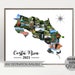 Costa Rica Photo Collage-costa Rica Map Collage-travel Photo - Etsy
