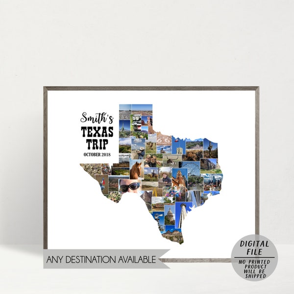 State Photo Collage - Etsy