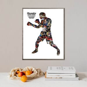 Boxing Photo Collage-boxer Photo Collage-boxing Coach Gift-personalized ...