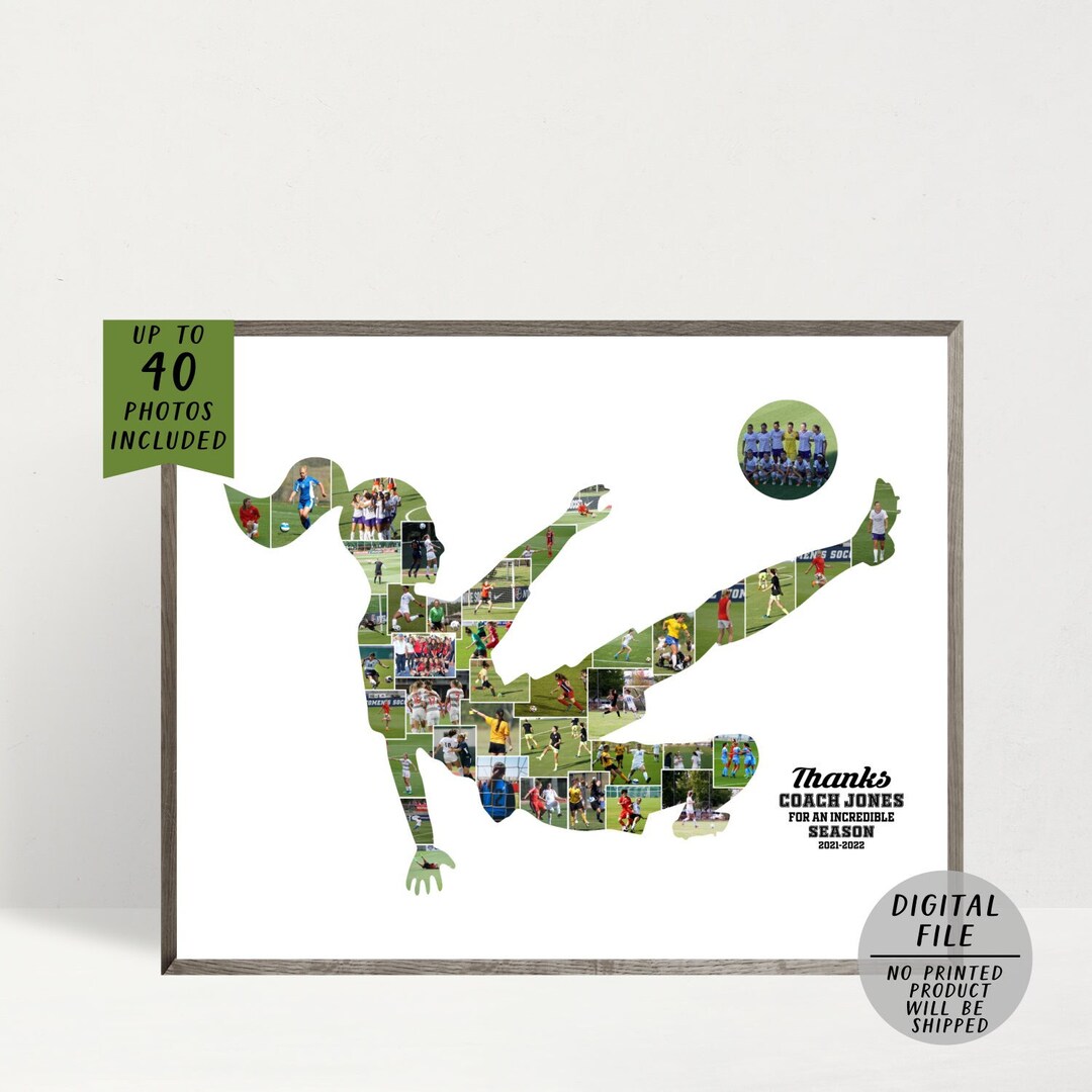 Soccer Photo Collage-soccer Girl Collage-football Collage-team Collage ...