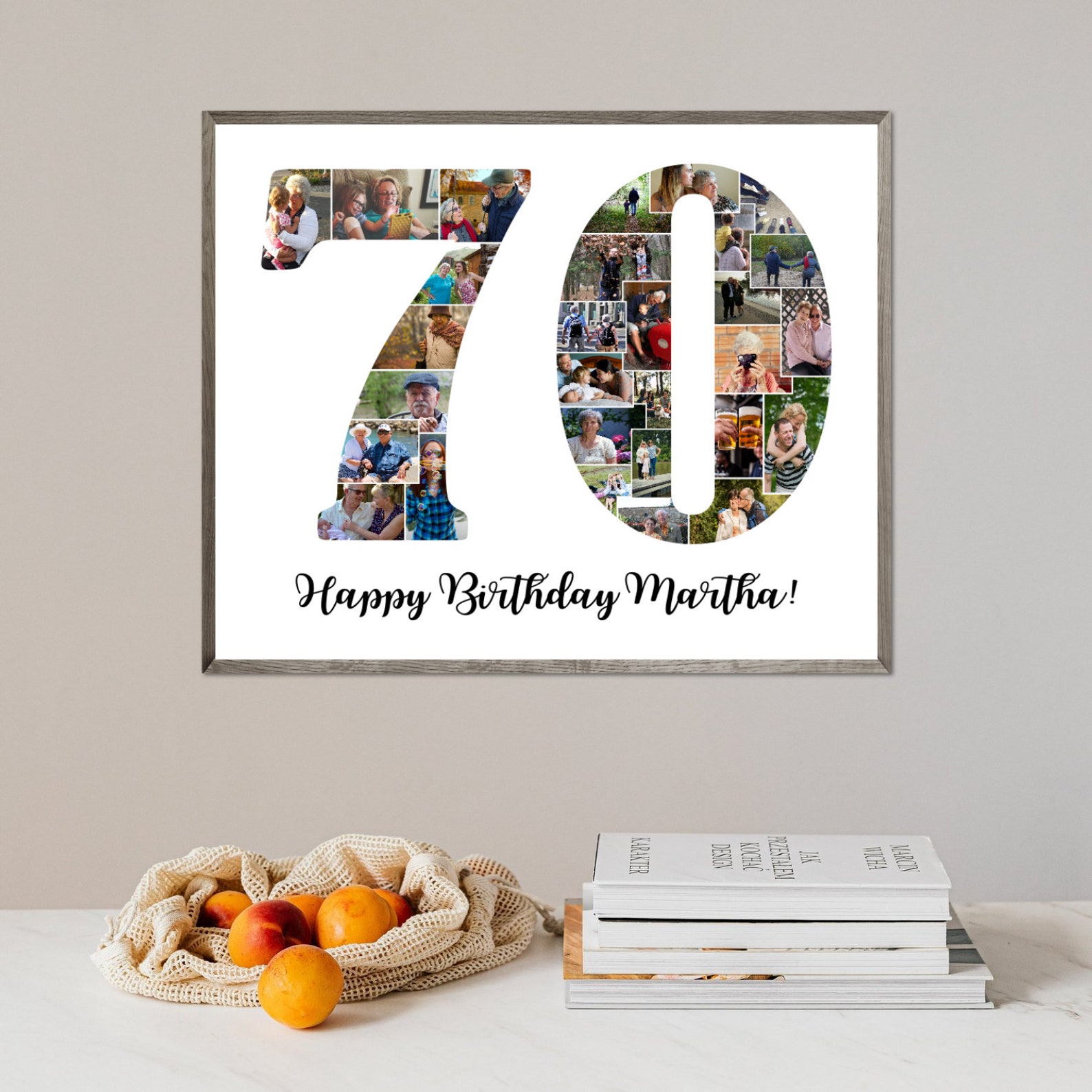 70. Geburtstag Fotocollage-70 Jahre Fotocollage-Nummer 70 - Etsy