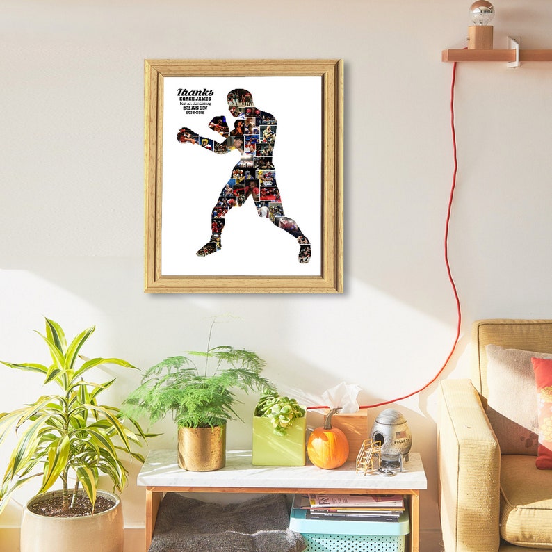 Boxing Photo Collage-Boxer Photo Collage-Boxing Coach | Etsy