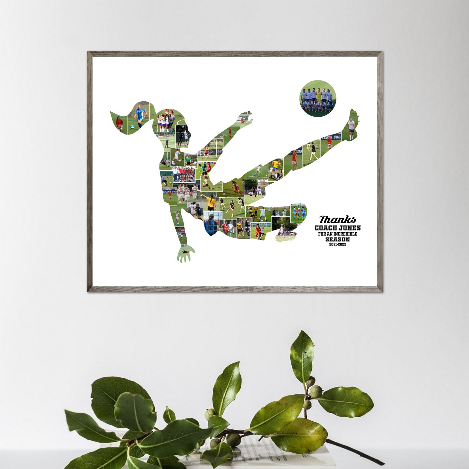 Soccer Photo Collage-soccer Girl Collage-football Collage-team - Etsy
