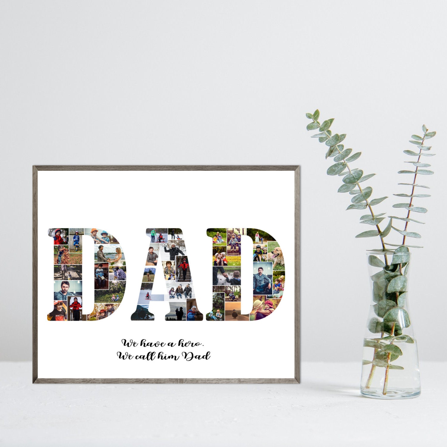 Dad Photo Collage-personalized Dad Collage-personalized Gift - Etsy