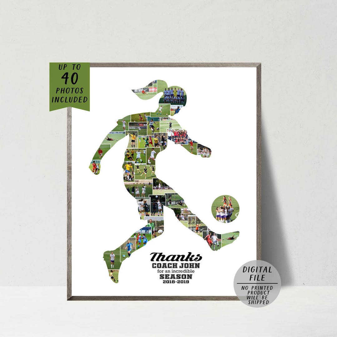 Soccer Photo Collage-female Soccer Collage-football Photo Collage-team ...