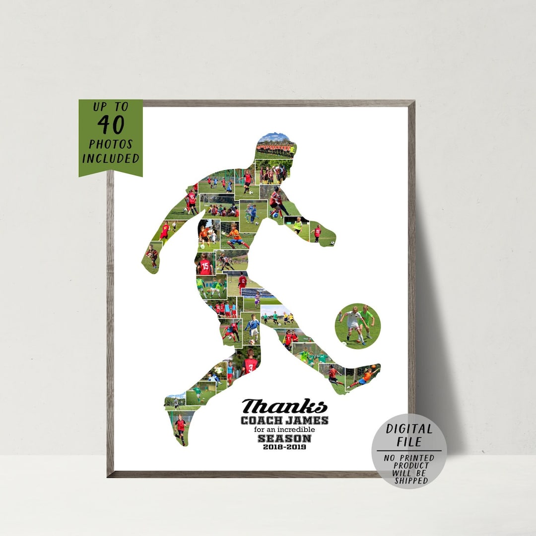 Soccer Photo Collage-football Collage-personalized Gift for - Etsy