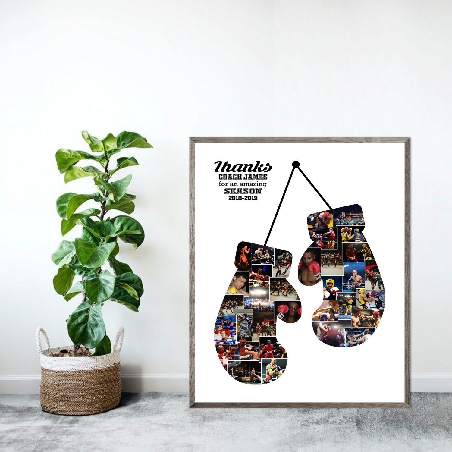 Boxing Gloves Photo Collage-boxer Photo Collage-boxing Photo - Etsy