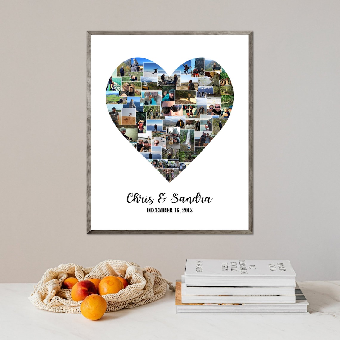 Heart Photo Collage-wedding Photo Collage-love Collage-wedding - Etsy