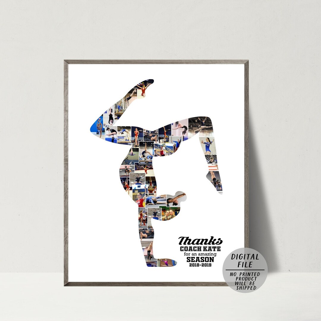 Gymnastics Photo Collage-female Gymnast Photo - Etsy