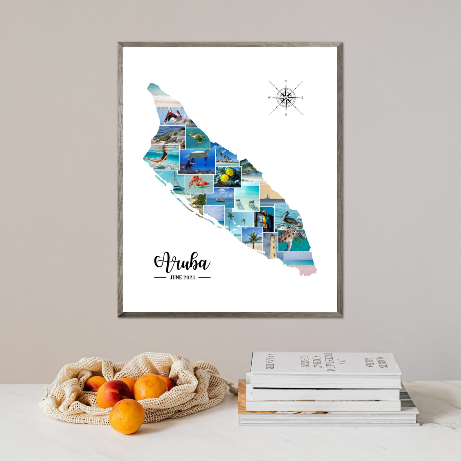 Aruba Photo Collage-honeymoon Collage-travel Photo - Etsy